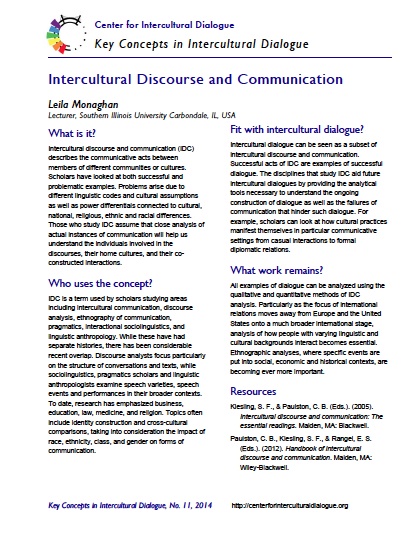 Key Concepts #11: Intercultural Discourse & Communication by Leila ...