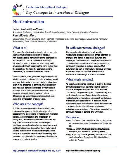 Key Concept #19: Multiculturalism by Golovátina-Mora & Mora – Center ...
