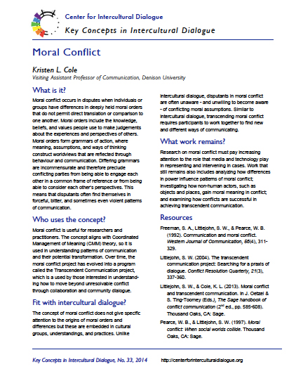 Key Concept #33: Moral Conflict by Kristen Cole – Center for ...