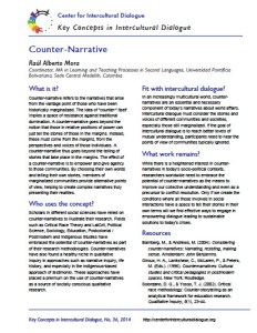 Key Concept #36: Counter-Narrative by Raúl A. Mora – Center for ...