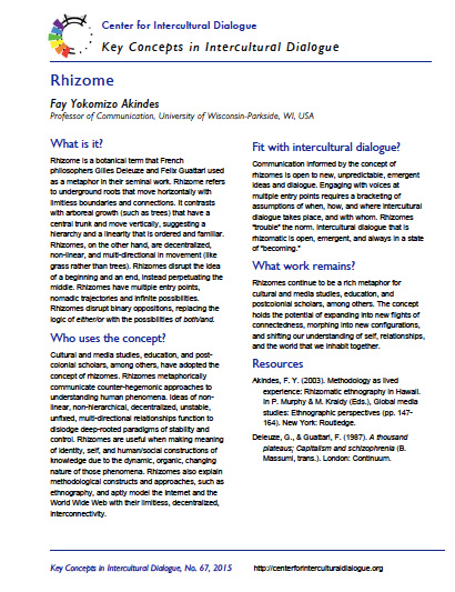 Key Concept #67: Rhizome by Fay Yokomizo Akindes – Center for ...