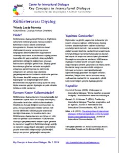 Key Concept #1: Intercultural Dialogue Translated into Turkish – Center ...