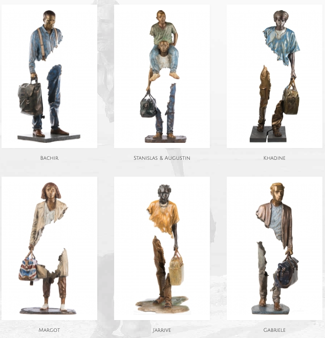Bruno Catalano Les Voyageurs Sculptures – Center for Intercultural Dialogue