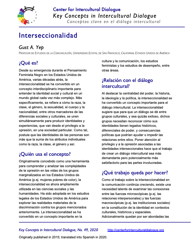 KC49 Intersectionality Translated into Spanish – Center for ...